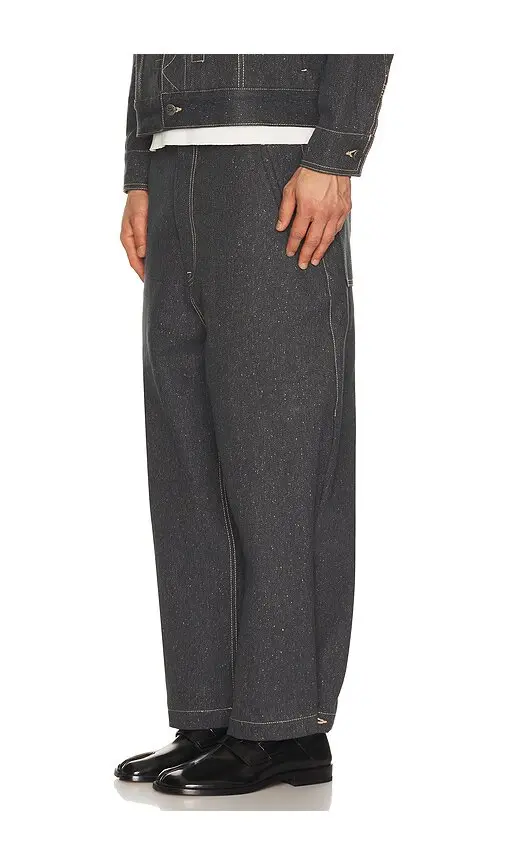 ART COMMUNITY Diptych Japanese Denim Straight Leg Pant In Blue