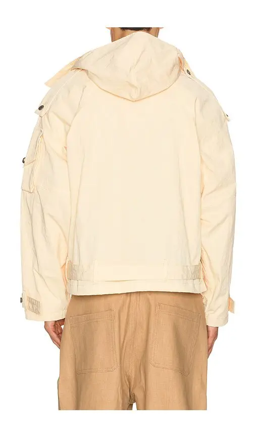 ART COMMUNITY Anorak Japanese Nylon Jacket In Yellow