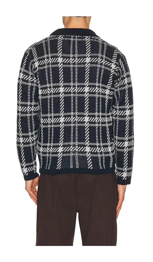 PEREGRINE Lumber Knitted Shirt In Blue