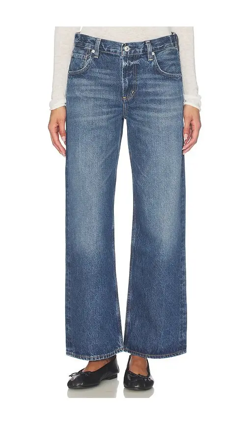 Citizens Of Humanity Lindz Easy Straight Leg Jeans In Blue - Twilight