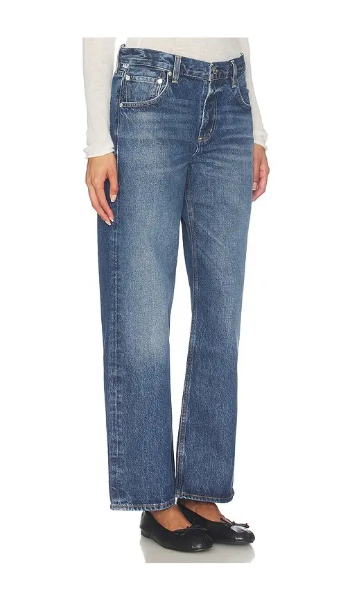 Citizens Of Humanity Lindz Easy Straight Leg Jeans In Blue - Twilight