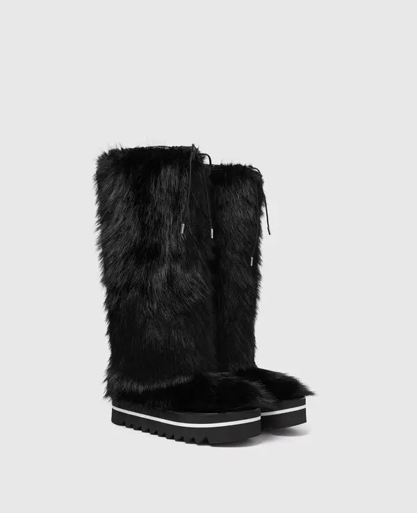 Stella McCartney Sneak-elyse Plush Snow Boot