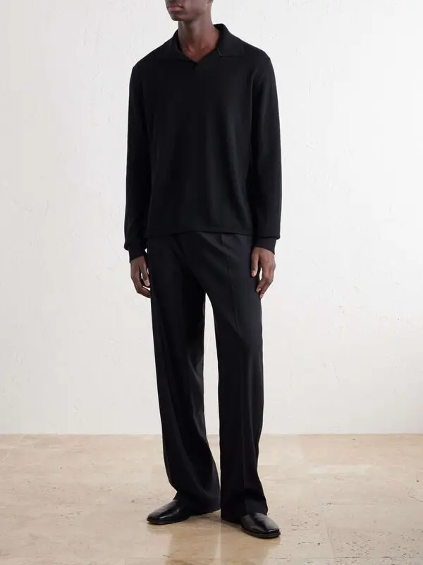 THE ROW Hilford Cashmere Polo Shirt