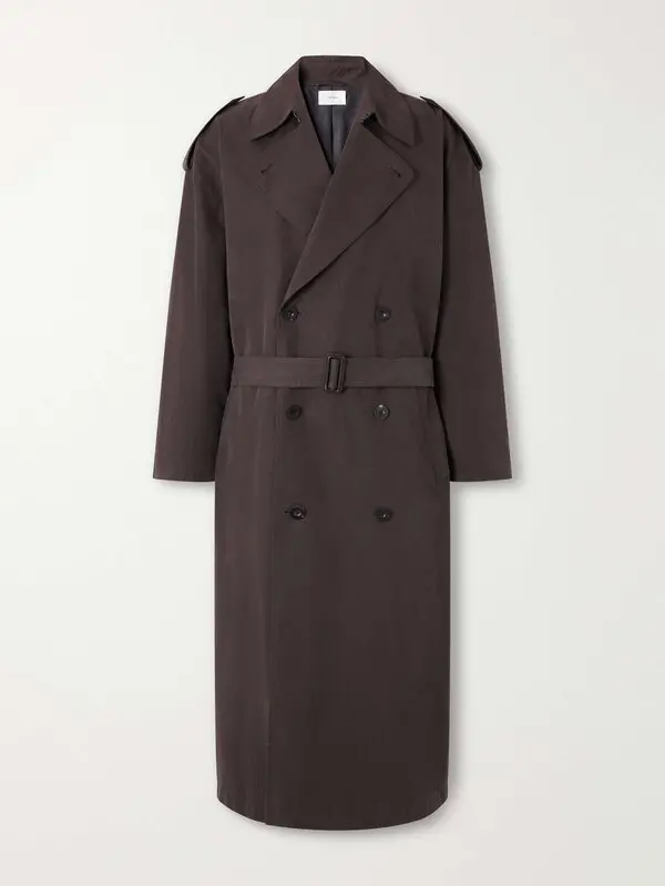 THE ROW Marcia Brushed Twill Trench Coat