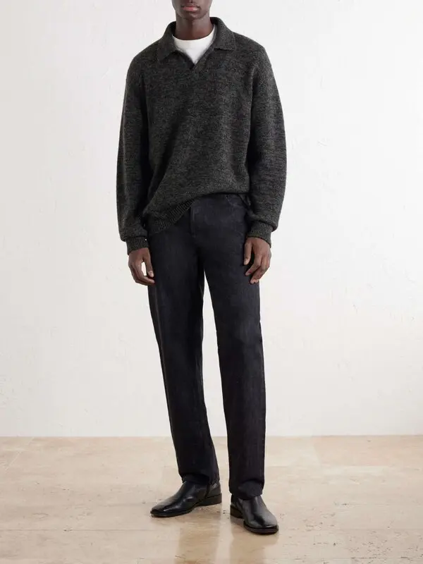 THE ROW Fahey Cashmere Polo Shirt