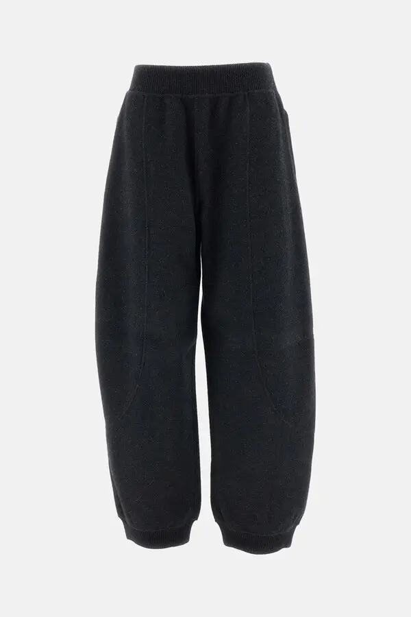Max Mara Wool And Cashmere Jersey Jogger Trousers - Multicolor
