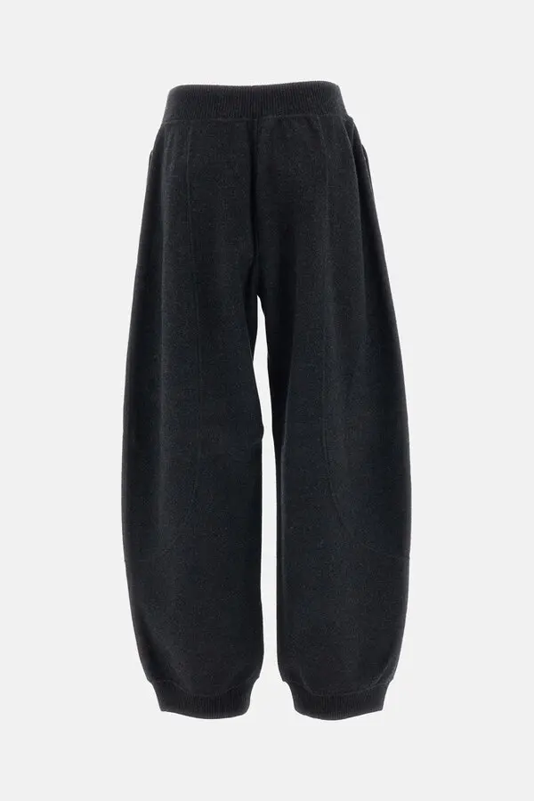 Max Mara Wool And Cashmere Jersey Jogger Trousers - Multicolor