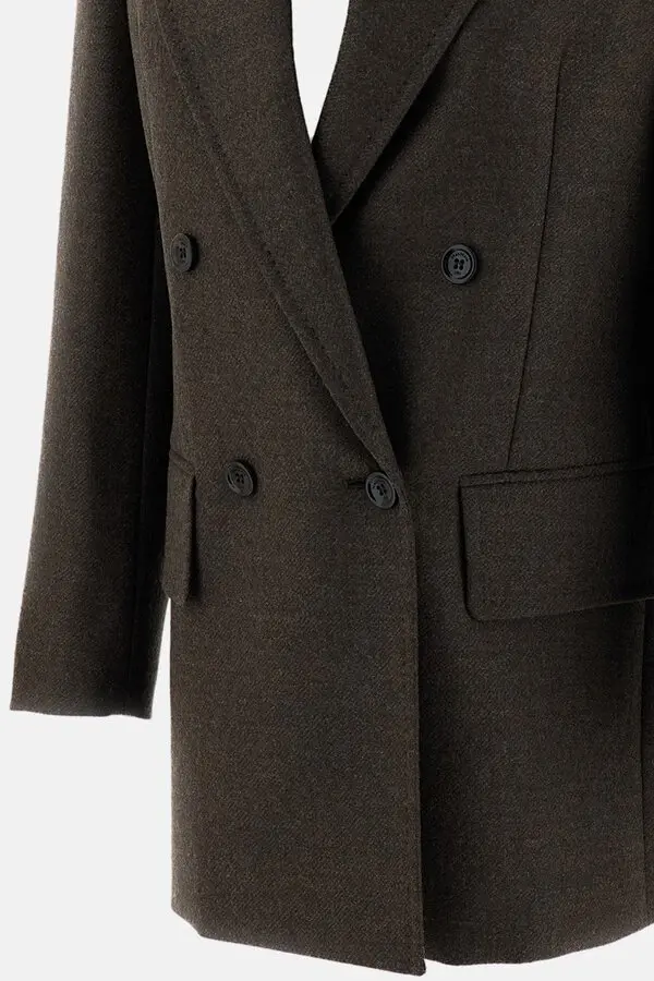 Max Mara Double-breasted Wool Batavia Blazer