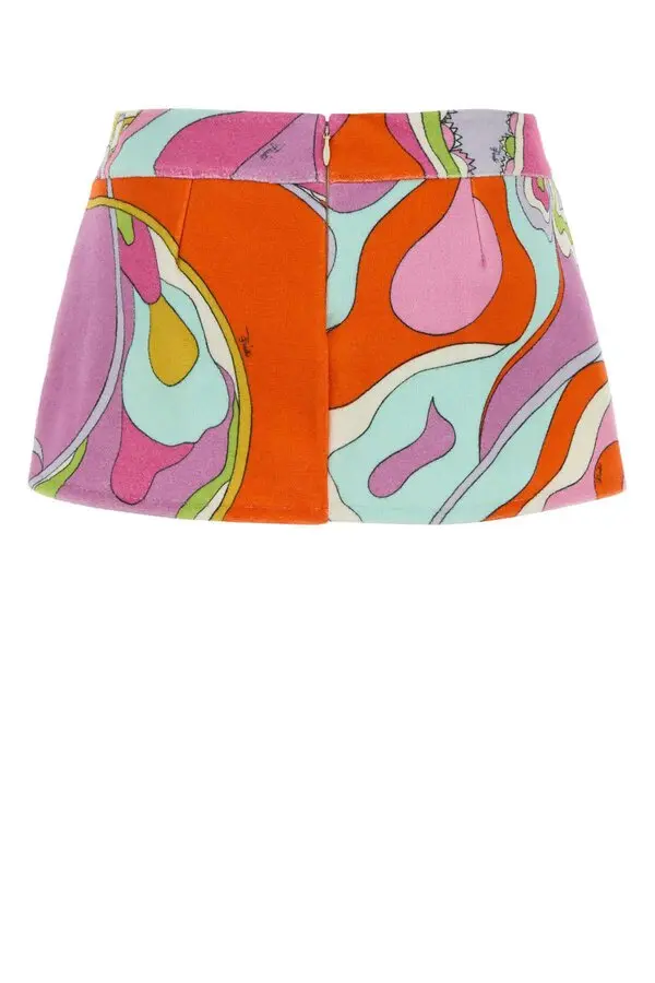 Emilio Pucci Printed Terry Fabric Pant-skirt