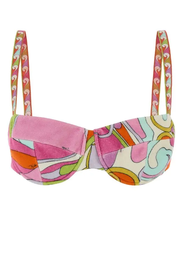 Emilio Pucci Printed Terry Fabric Crop-top - Multicolor