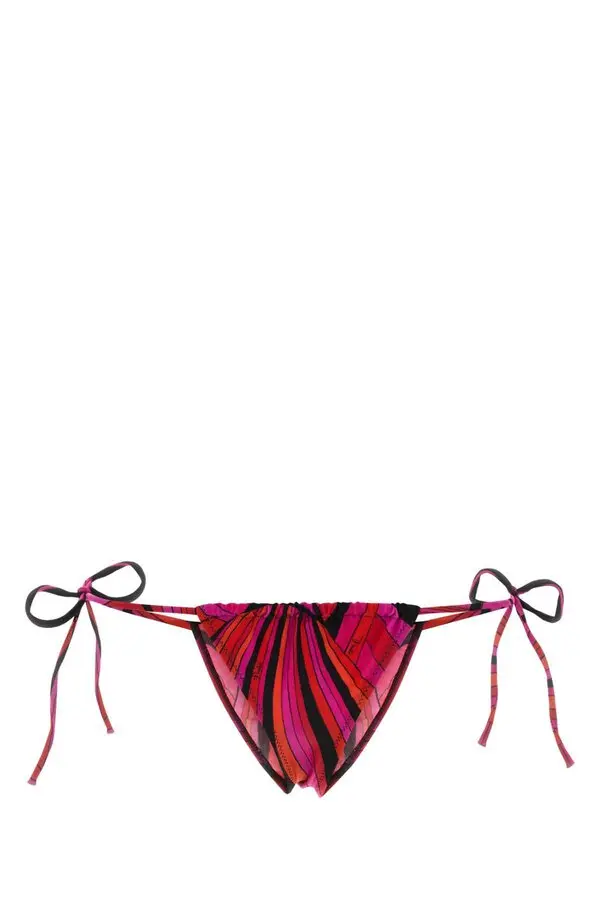 Emilio Pucci Printed Stretch Nylon Bikini Bottom