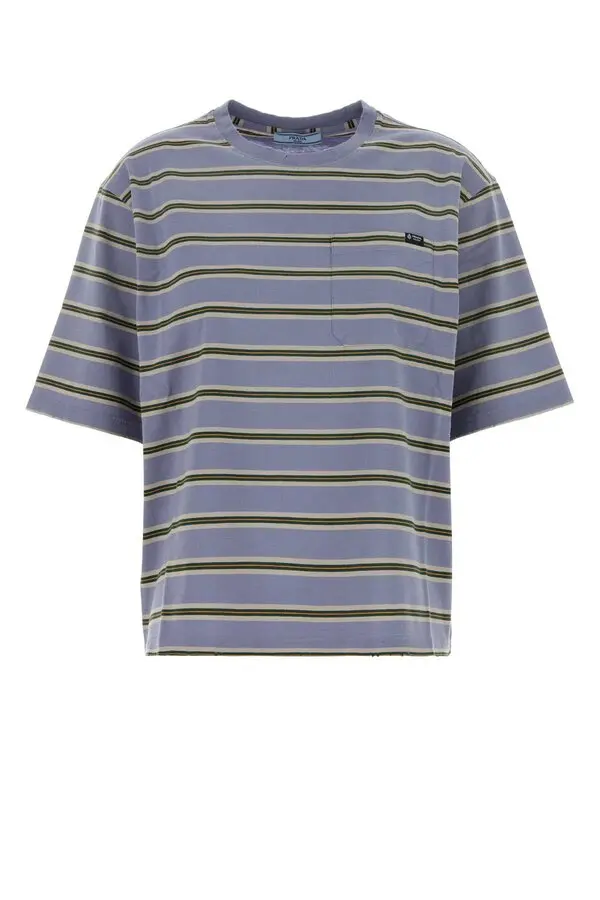 Prada Embroidered Cotton T-shirt - Multicolor
