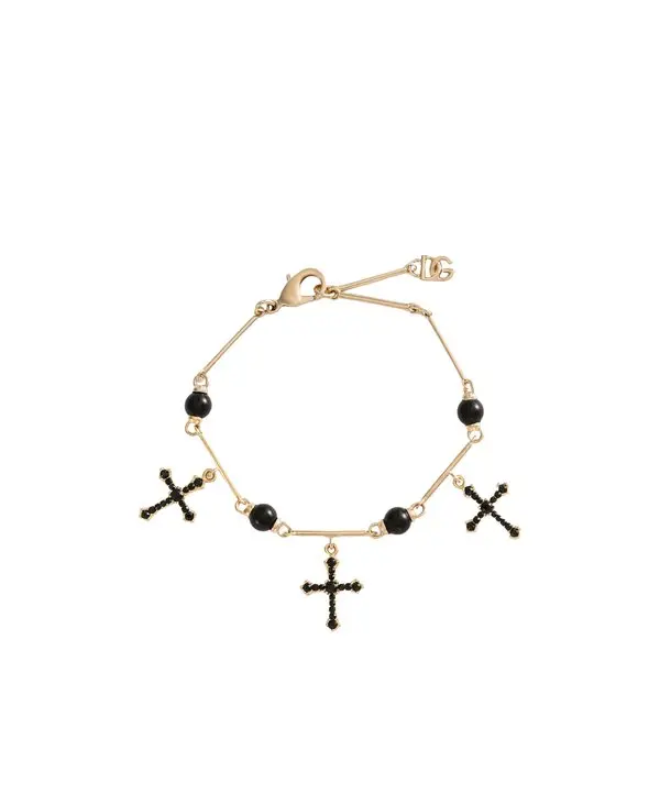 Dolce & Gabbana Dolce Gabbana Cross Embellished Bracelet