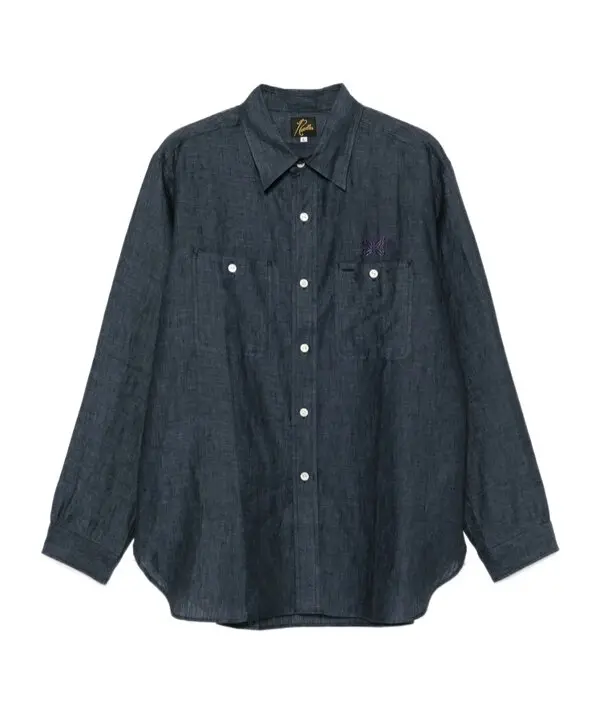 Needles Embroidered-logo Shirt