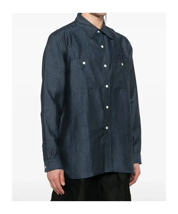 Needles Embroidered-logo Shirt