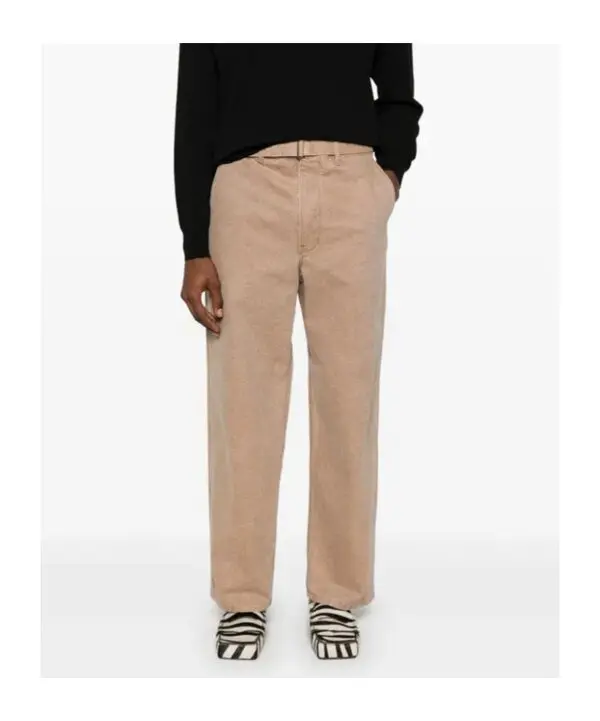 Auralee Canvas Belted Trousers