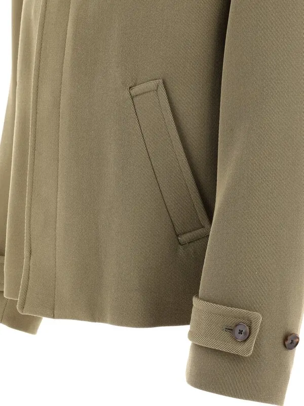 Auralee Spread-collar Wool Jacket