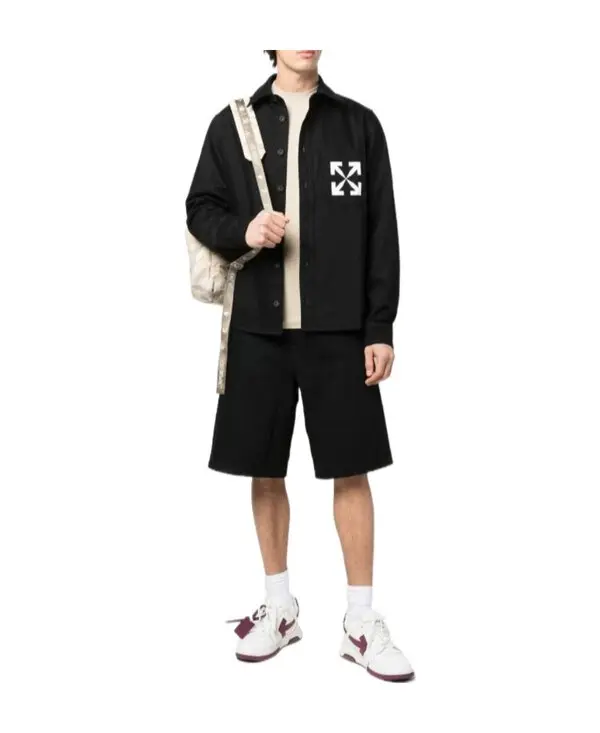 Off-White Single Arrow Denim Shirt White