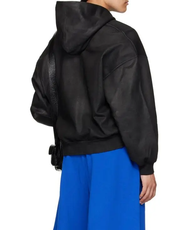 Balenciaga Cropped Zip-up Hoodie