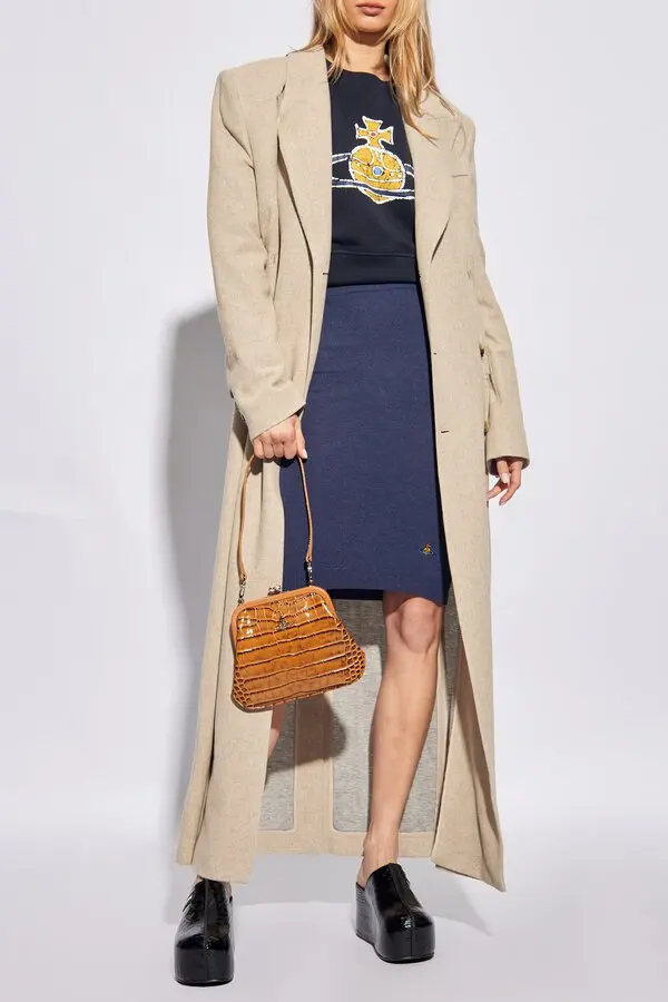 VIVIENNE WESTWOOD Orb Embroidered Pencil Skirt