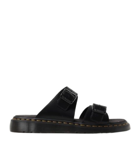 Dr. Martens Josef Buckle Slide Sandals - Black