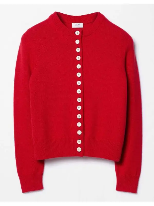 Celine Twinset Cardigan In Heritage Cashmere