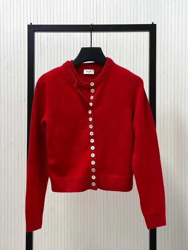 Celine Twinset Cardigan In Heritage Cashmere