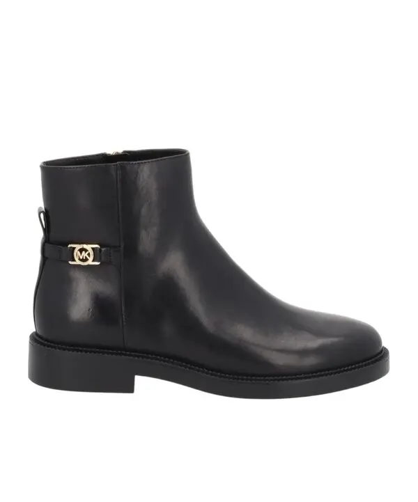 Michael Kors Logo Plaque Ankle Boots