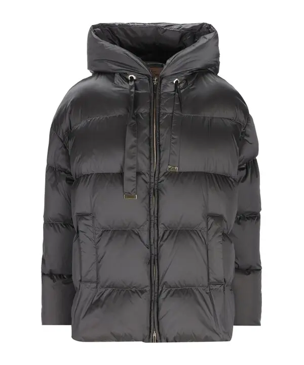 Max Mara Nerine Hooded Down Jacket - Black