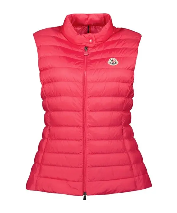 Moncler Sleeveless Cotton Coat - Red