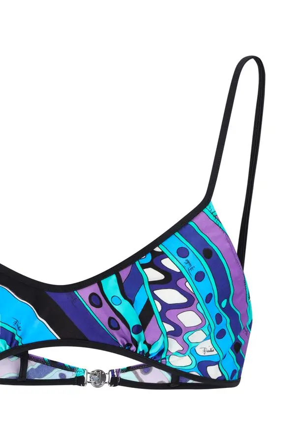 Emilio Pucci Vivara-print Balconette Bikini Top