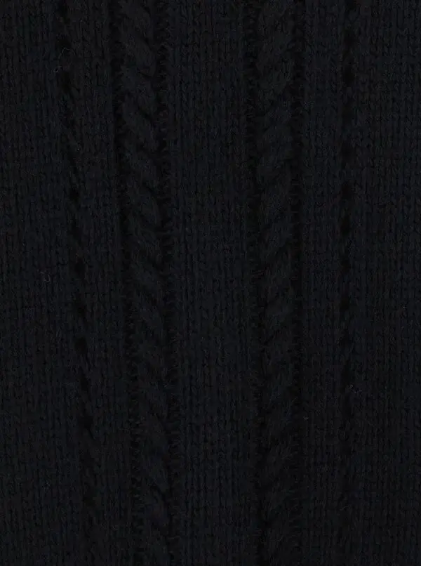 TWINSET Cable Knit V-neck Sweater