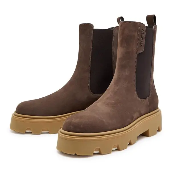 Moncler Suede Chelsea Boots