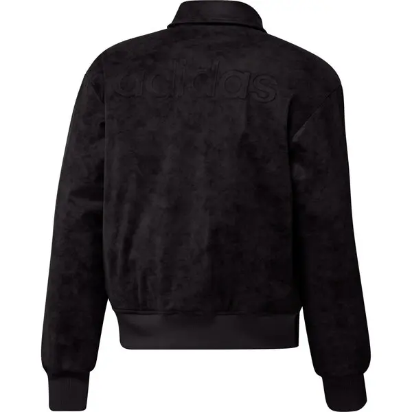 ADIDAS ORIGINALS Collar Snap Button Cropped Jacket