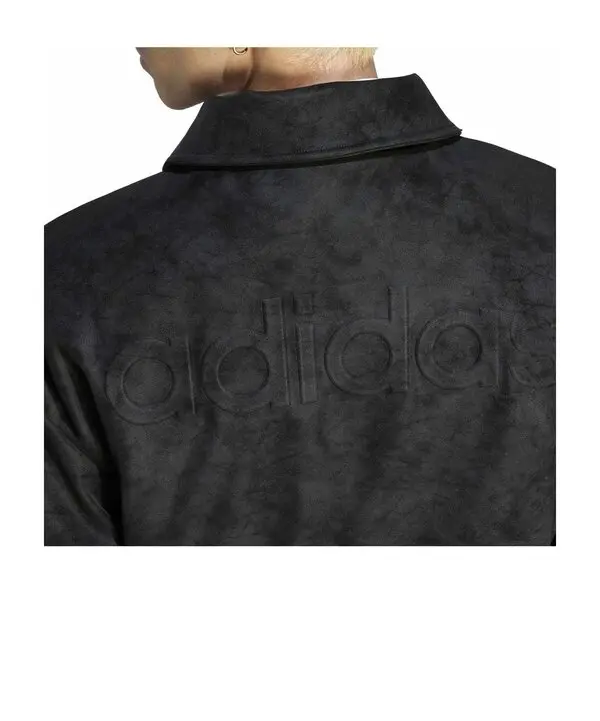 ADIDAS ORIGINALS Collar Snap Button Cropped Jacket