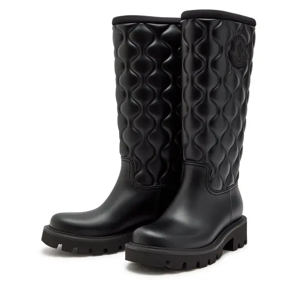 Moncler Rubber Knee-high Wellington Boots