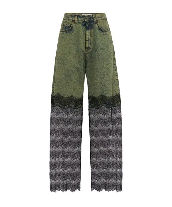 Giuseppe Di Morabito Cotton Denim Baggy Jeans - Black