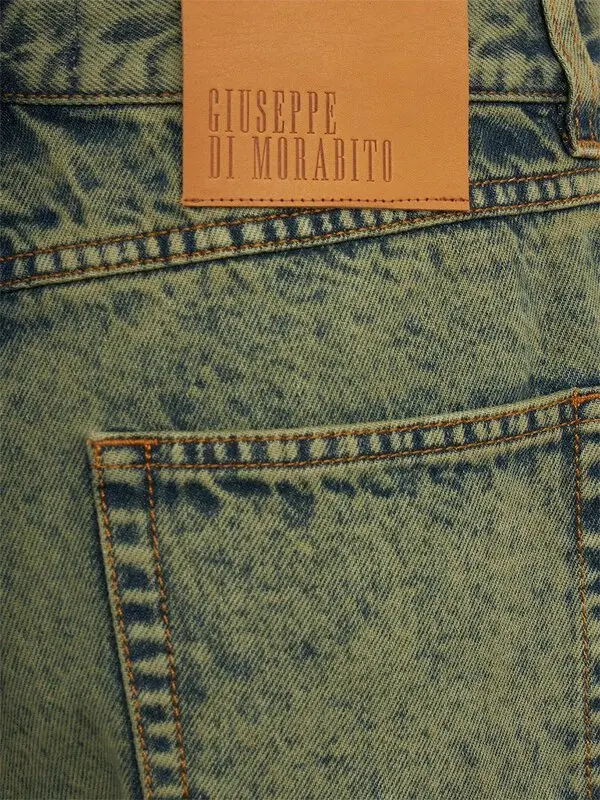 Giuseppe Di Morabito Cotton Denim Baggy Jeans