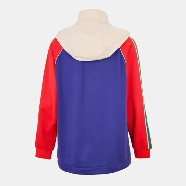 Gucci Color-block Half-zip Hooded Pullover Jacket