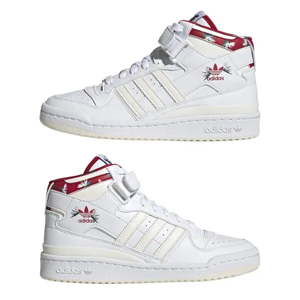 ADIDAS ORIGINALS Originals Red Floral Mid Strap Sneaker