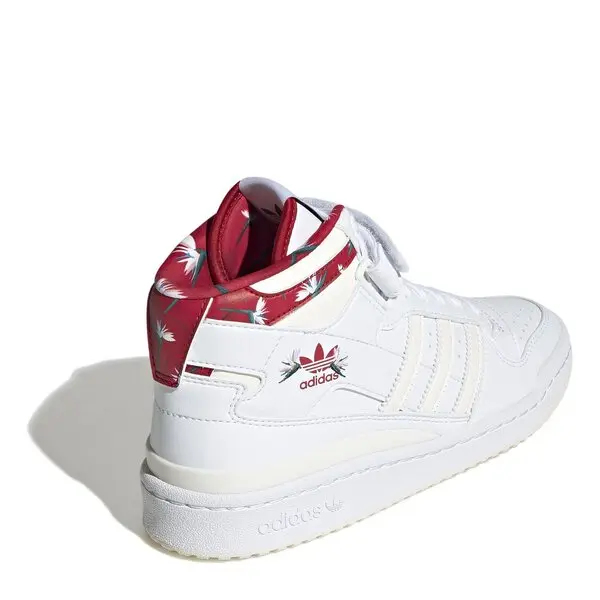 ADIDAS ORIGINALS Originals Red Floral Mid Strap Sneaker