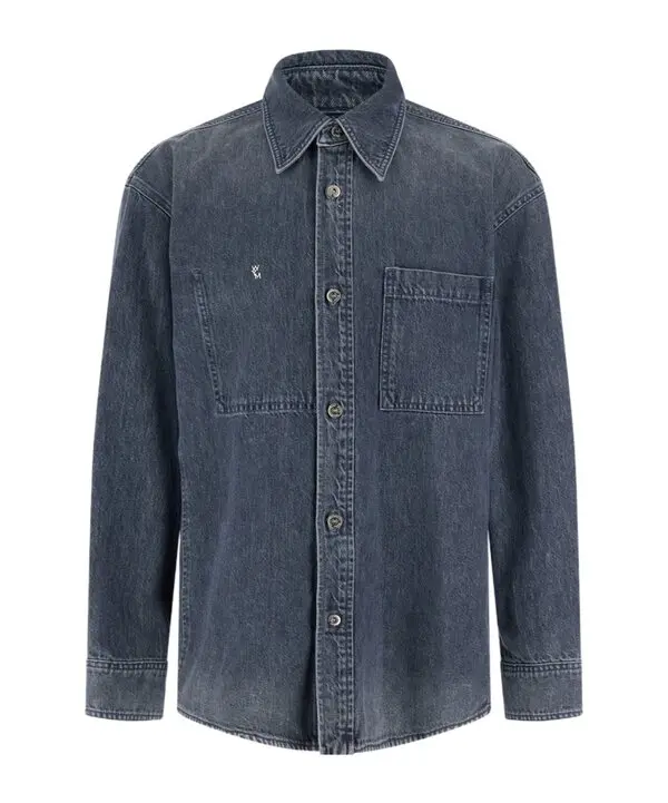 WOOYOUNGMI Graphic Back Denim Shirt