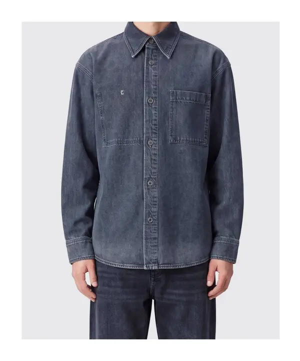 WOOYOUNGMI Graphic Back Denim Shirt