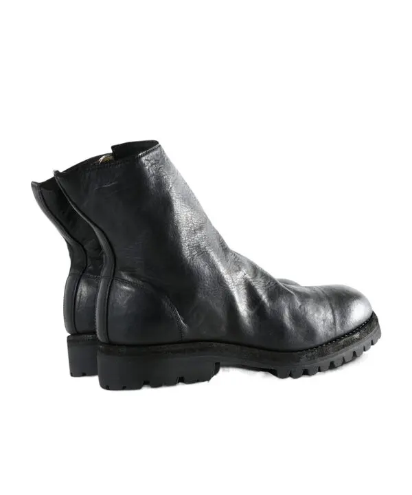 Guidi Horse Full Grain Side Zip Low Boot
