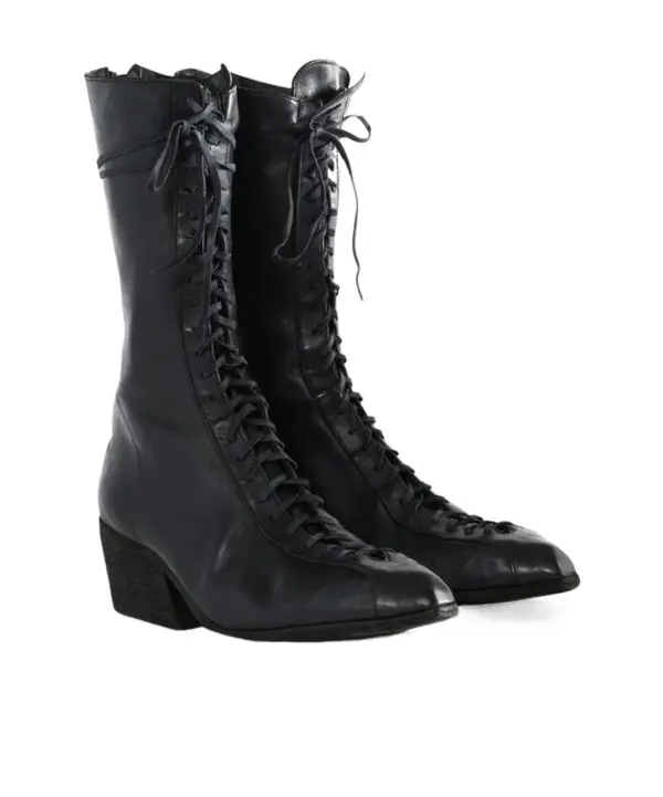 Guidi Soft Horse Full Grain Laced Up Backzip Boot