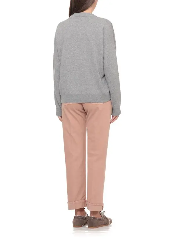 Peserico Beaded Diamond Ribbed Jumper