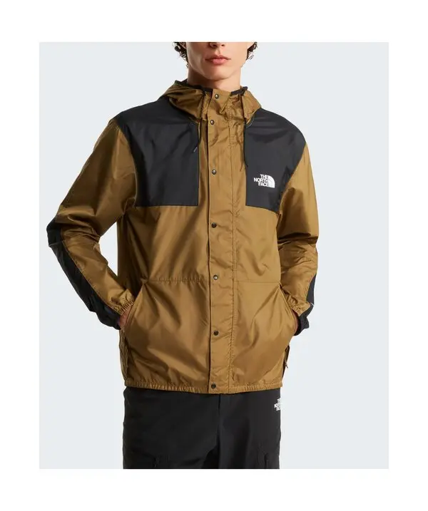The North Face Khaki And Black Color Block Hooded Jacket