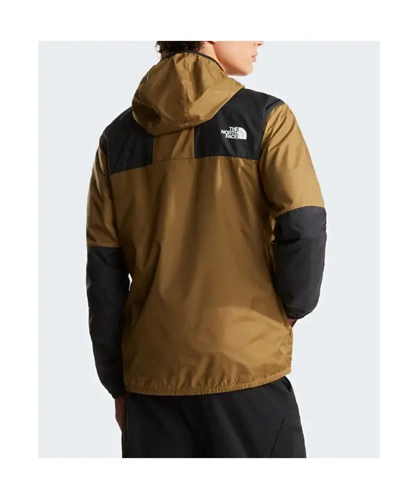 The North Face Khaki And Black Color Block Hooded Jacket