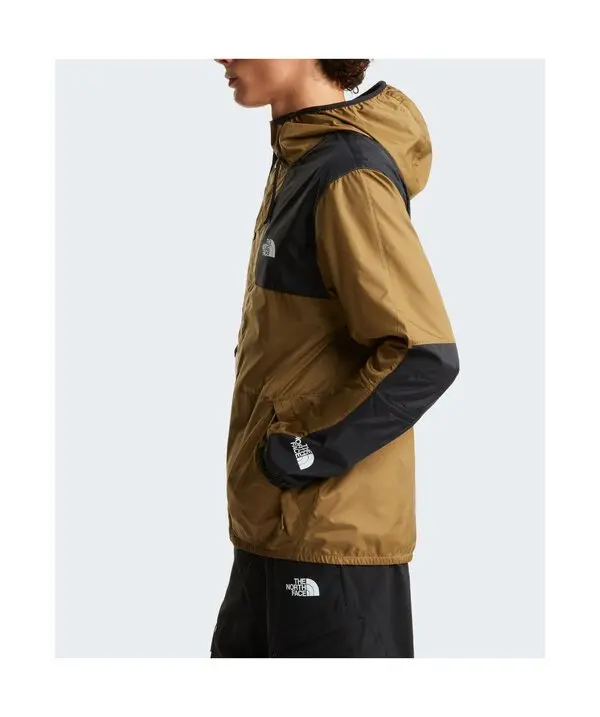 The North Face Khaki And Black Color Block Hooded Jacket