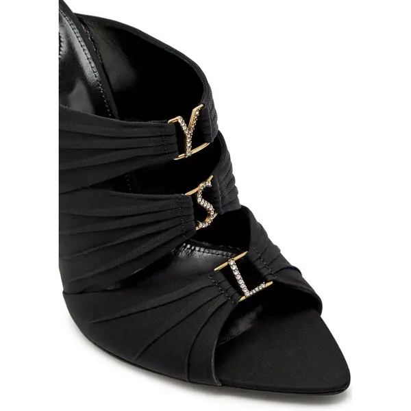 Saint Laurent Satin-crepe Mules